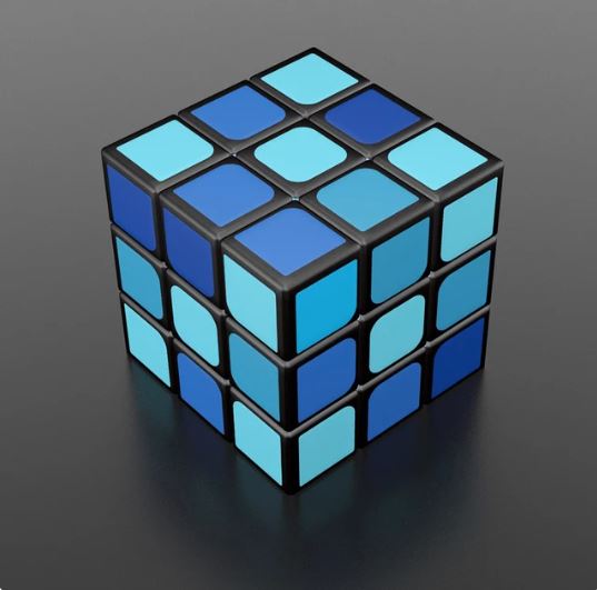 Gradient Color Rubiks Cube 3X3 - קוביית הגוונים 3X3 – Cubing Israel